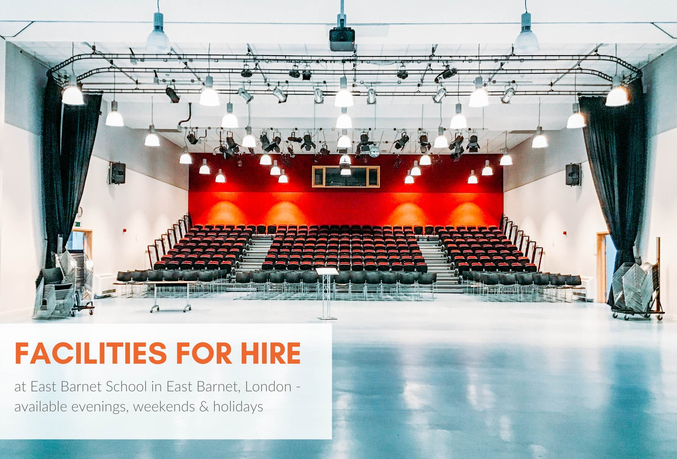 Facilities for Hire At East Barnet School, our new Partner School ...